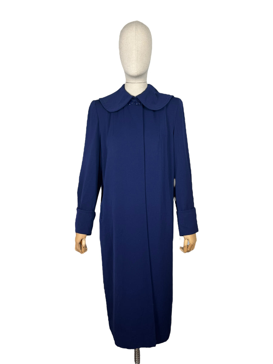 Wounded but Wearable Original 1940's Blue Wool Swagger Coat - Bust 36 ...