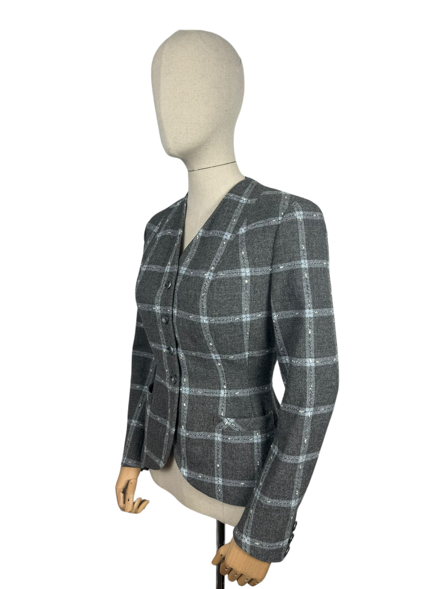 Original 1940’s Crayson Model Lightweight Wool Jacket in Grey, Blue an ...