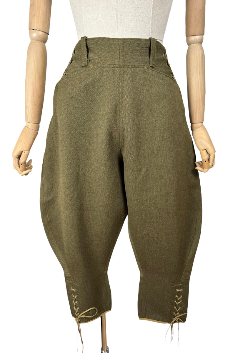 Original 1940's WW2 Women's Land Army Breeches Dated 1943 - Waist 27 2 ...