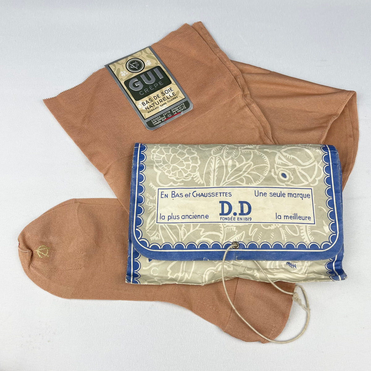 Original Deadstock 1930's 1940's French Made Pure Silk Stockings ...