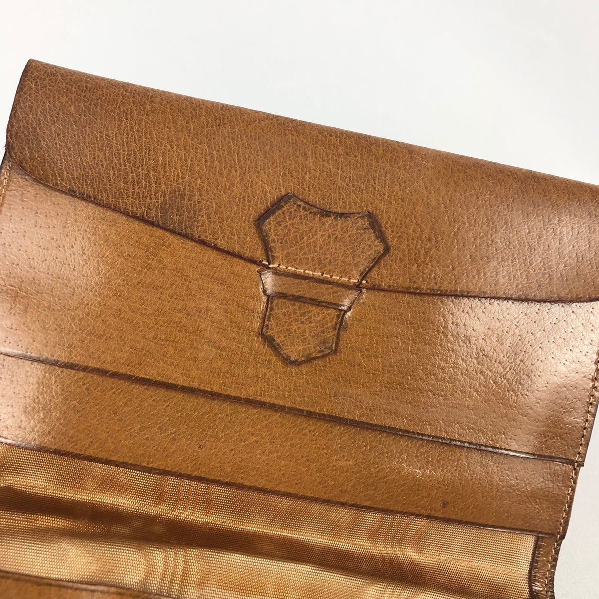 Original 1940s Gents' Pig Skin Brown Leather Wallet - Deadstock – 1940s ...