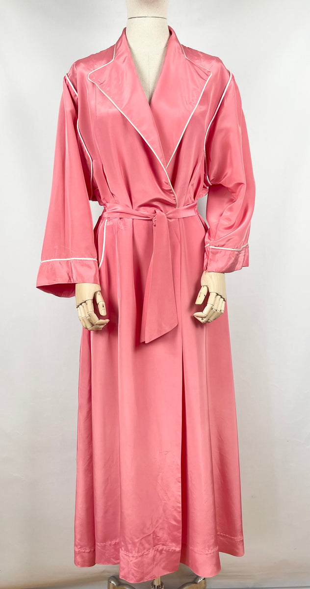 Original 1940s 1950s Pretty Pink and White Voluptuous Peggy Page Dress ...